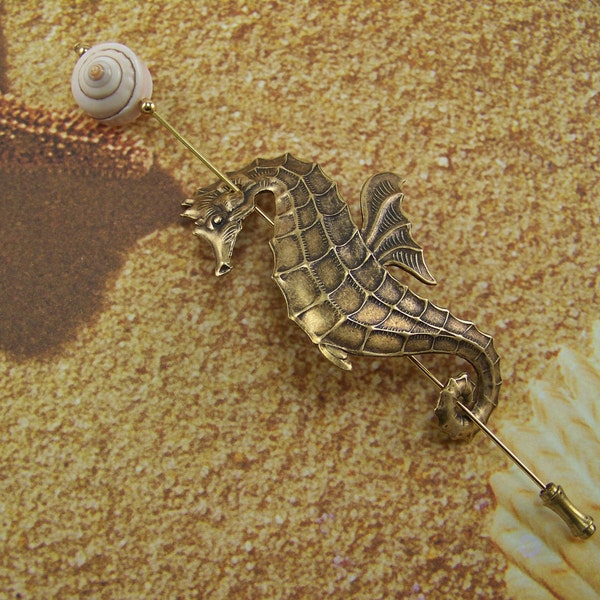 Seashell Pin - Etsy