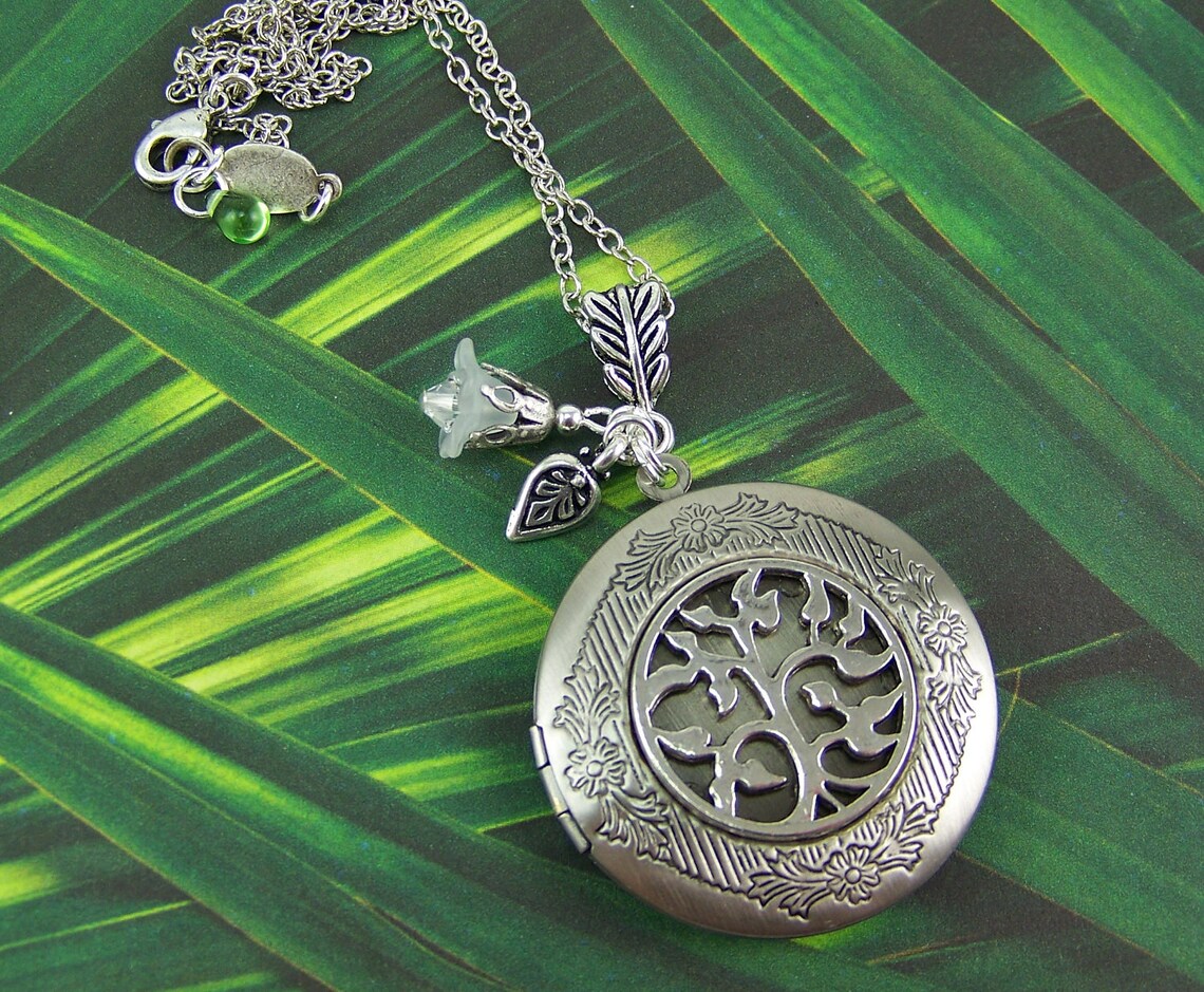 Tree of Life Locket Tree Roots Locket Family Tree Locket - Etsy