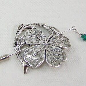 Shamrock Shawl Pin, Clover Pin, Irish Pin, Sweater Pin, Scarf Pin ...