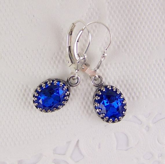 Etsy sapphire earrings store