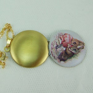 Peter Rabbit Locket, Beatrice Potter Bunny, Bunny Locket, Child's ...
