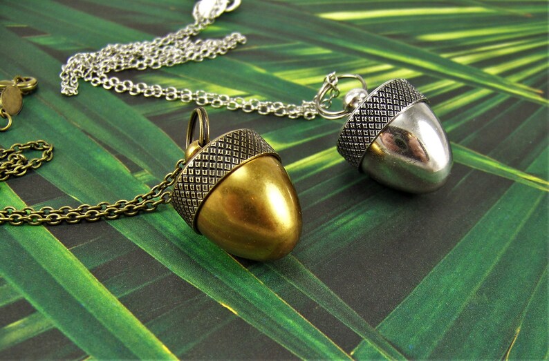 Acorn Necklace Bronze Acorn Necklace Remembrance Necklace | Etsy