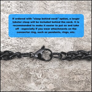 Black Companion Ravens Necklace or Collar With Black Viking Braid Chain ...