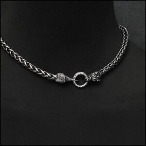 Companion Wolf and Raven Necklace With Antique Silver Finish Viking ...