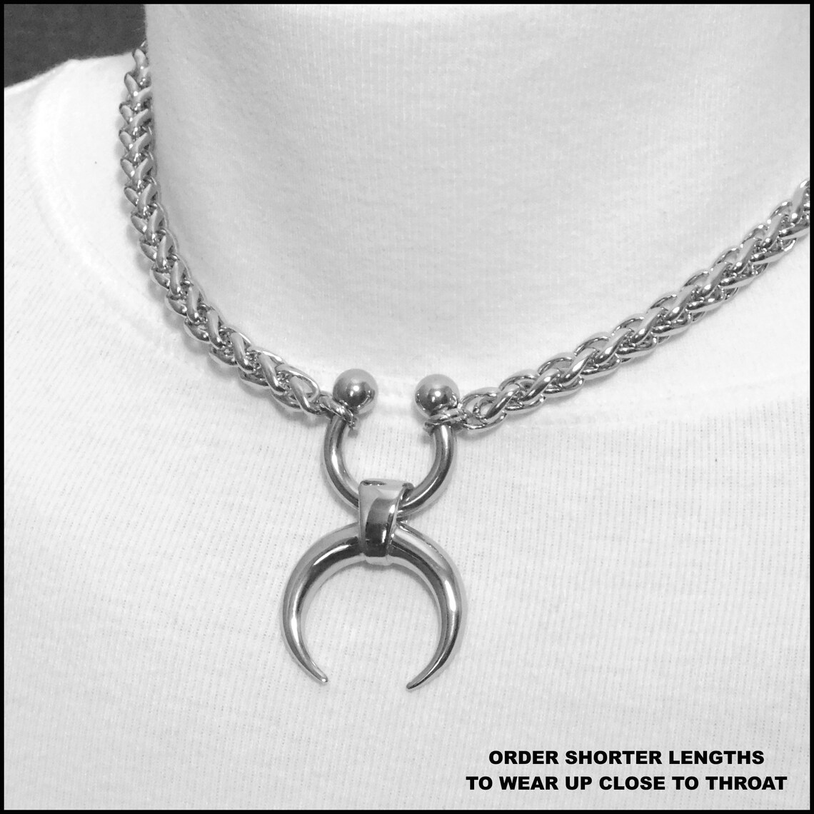 Warlock Warrior Infinity Necklace With Polished Viking Braid - Etsy