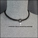 Discreet Locking Day Collar With Black Stainless Steel Wheat Braid ...