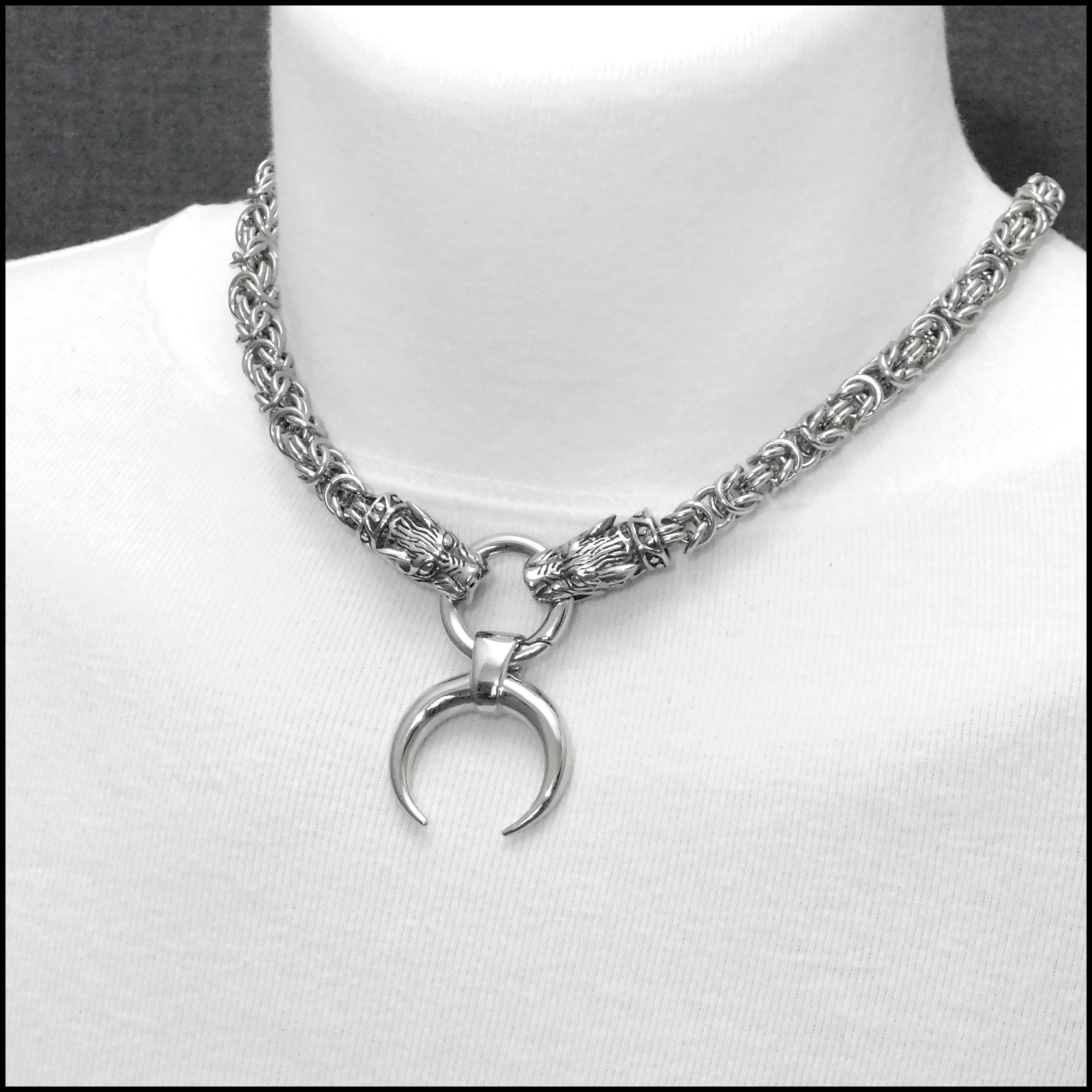 Warlock Warrior Hellhound Guardian Necklace With Thick | Etsy