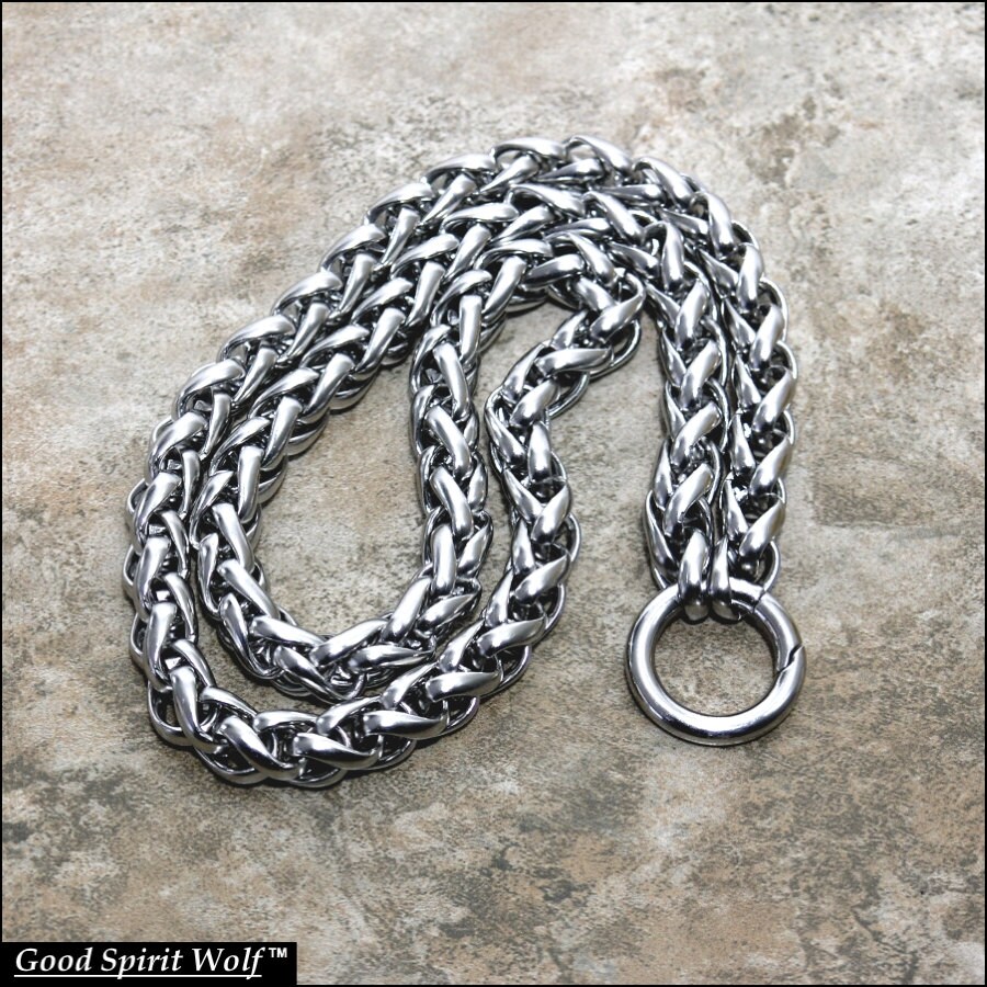 Bold Luxurious Extra Thick Stainless Steel Viking Braid Chain | Etsy