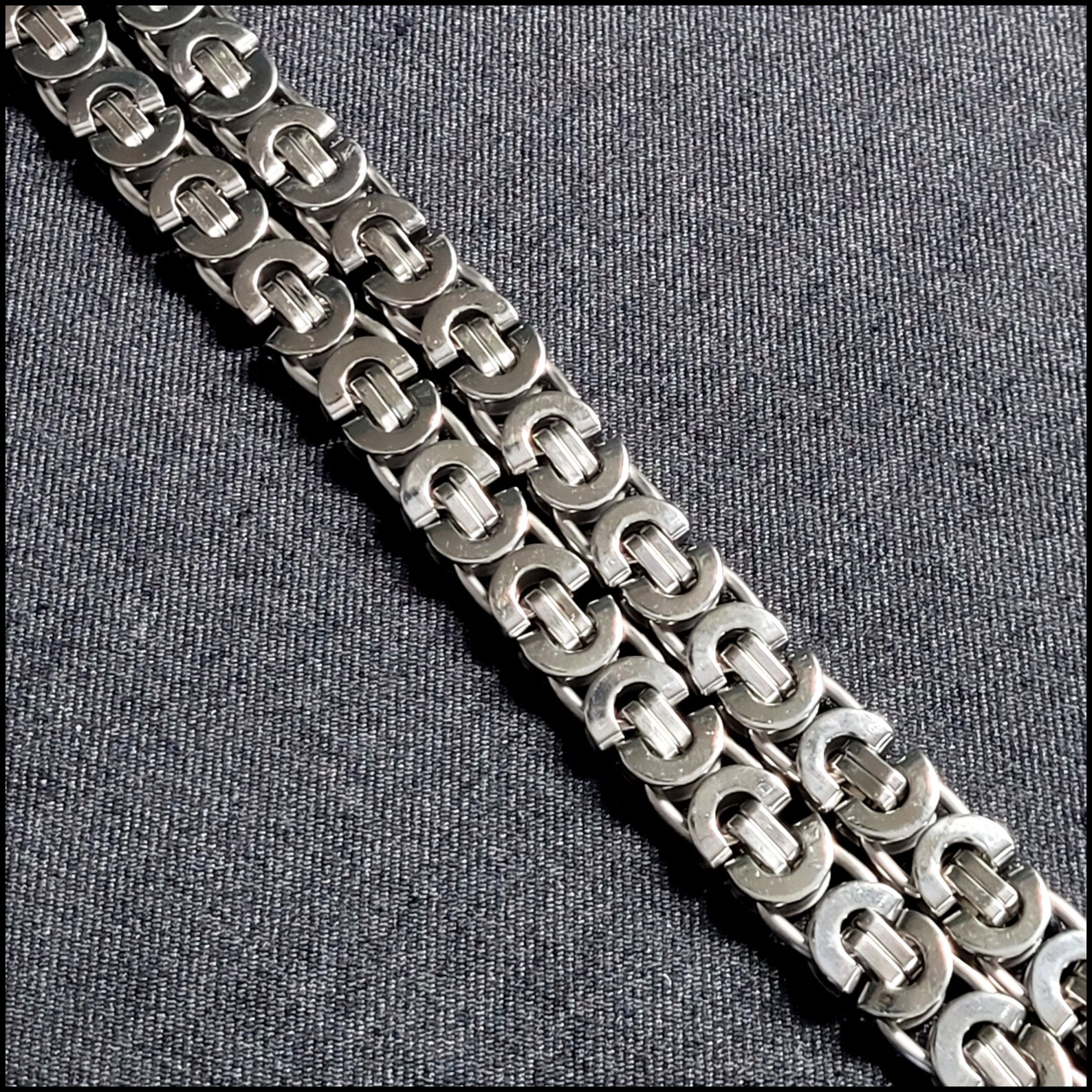 Odin's Raven Heads on Low Profile Byzantine Design Chain - Etsy