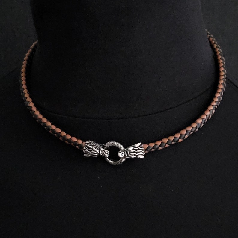 Companion Wolves Discreet Day Collar With 6mm Nappa 2-color Diamond ...