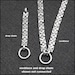 Low Profile Byzantine Chain Necklace With Drop Chain in Collar or ...