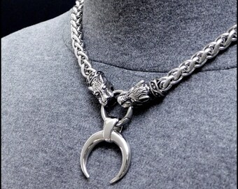 Warlock Warrior Hellhound Guardian Necklace With Thick | Etsy