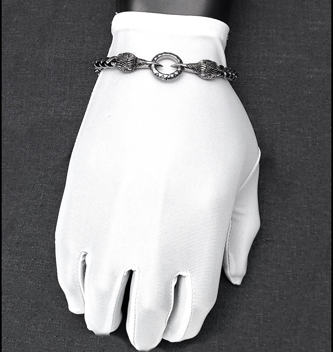 Companion Ravens Bracelet With Antique Finish Viking Braid Chain Plus 2 ...