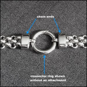 Warlock Warrior Wide Multi-link Design Chain Collar/necklace - Tarnish ...