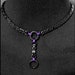 Midnight Purple Passion Discreet Day Collar and Drop Chain W/black ...