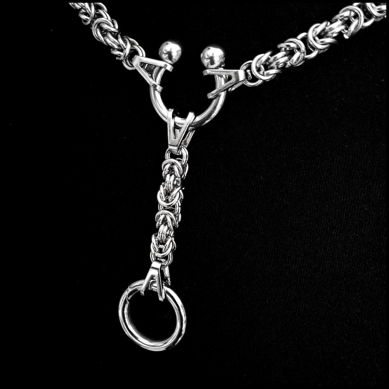 DLS Signature Design Locking Day Collar With Chainmaille Link Chain ...