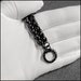 Discreet Locking Day Collar With Black Stainless Steel Wheat Braid ...