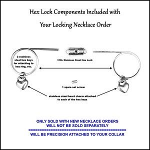 Stainless Steel Hex Lock Attached to the Necklace You Order - Only Sold ...