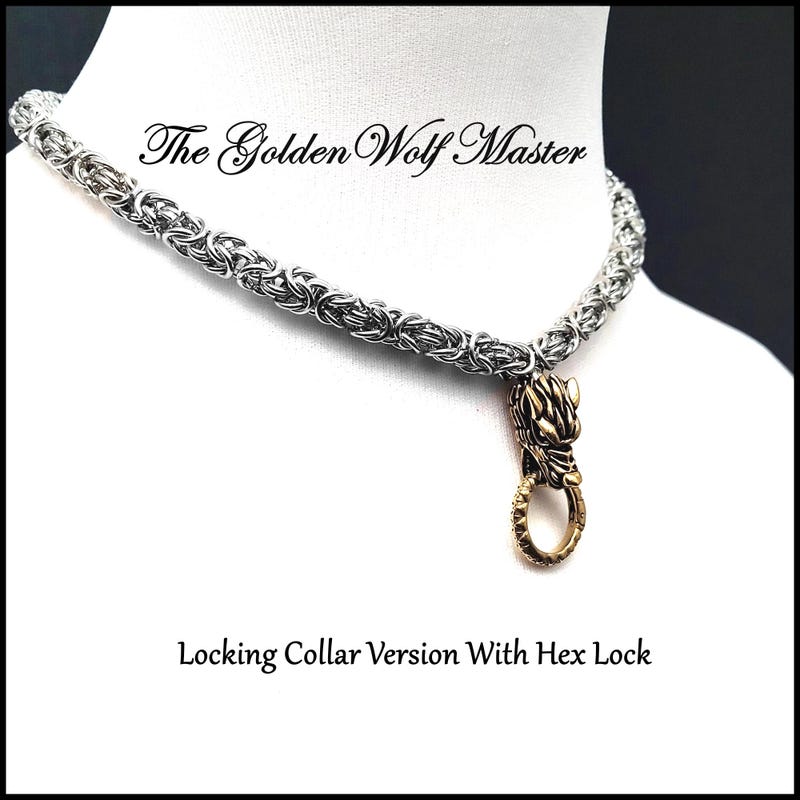 Mens Wolf Leather Collar - Etsy