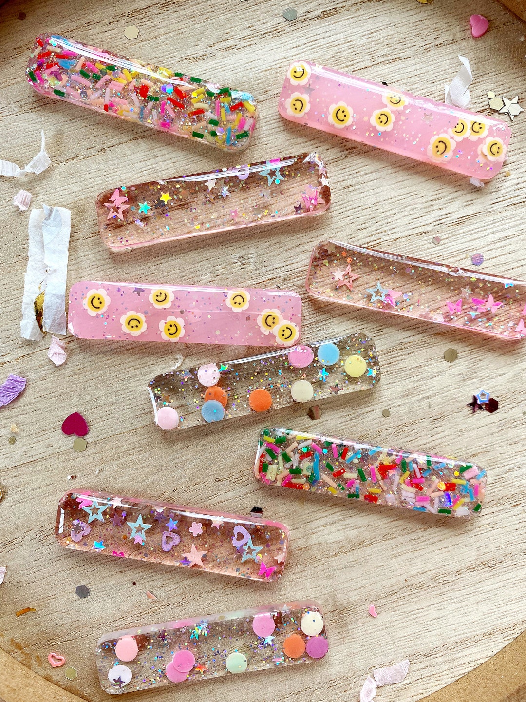 Birthday Glitter Hair Clips for Girls | Glitter Hair Clip | Gifts for ...