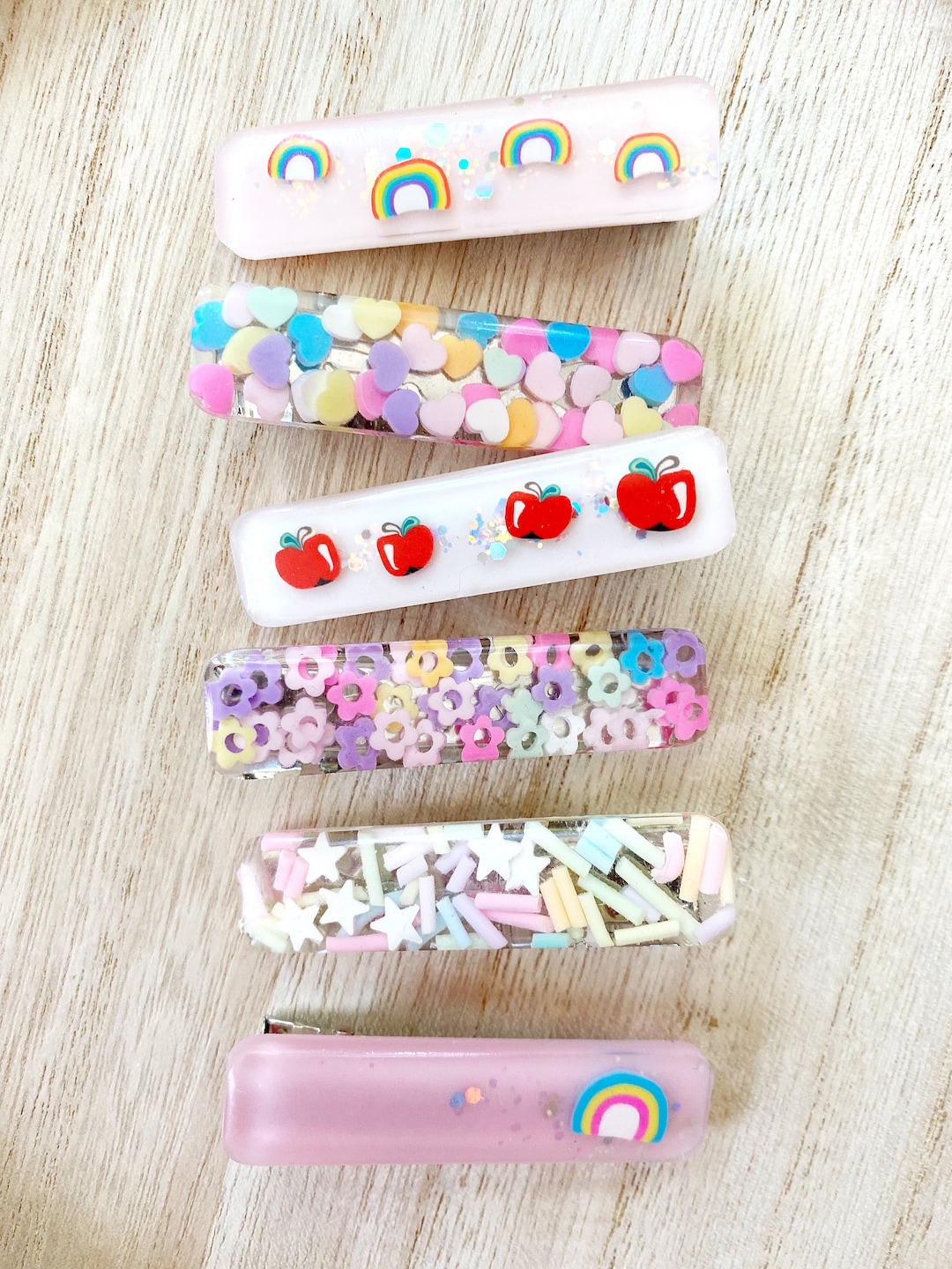 Back to School Hair Clips for Girls | Glitter Hair Clip | Gifts for ...