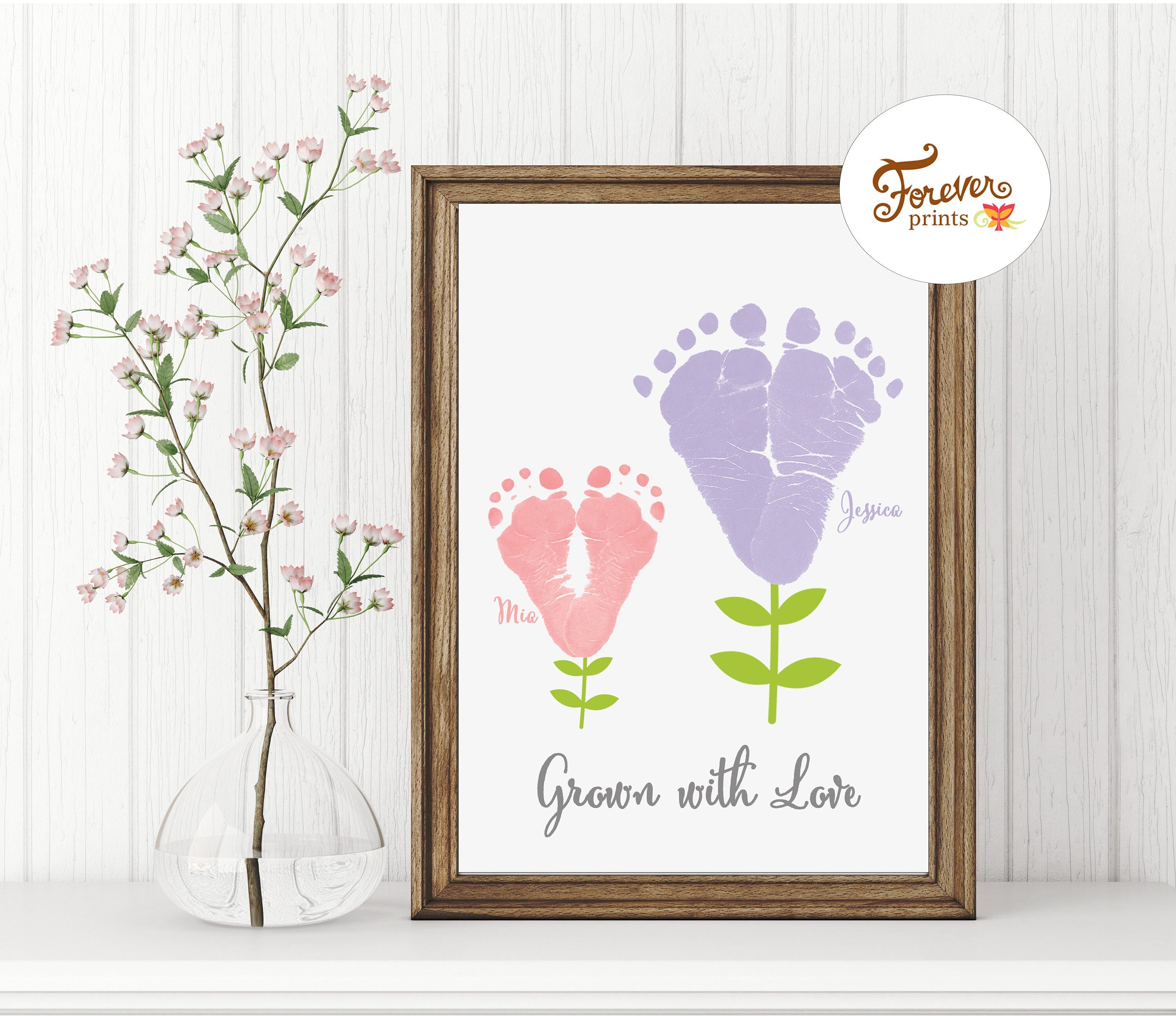 Footprint Flower Art