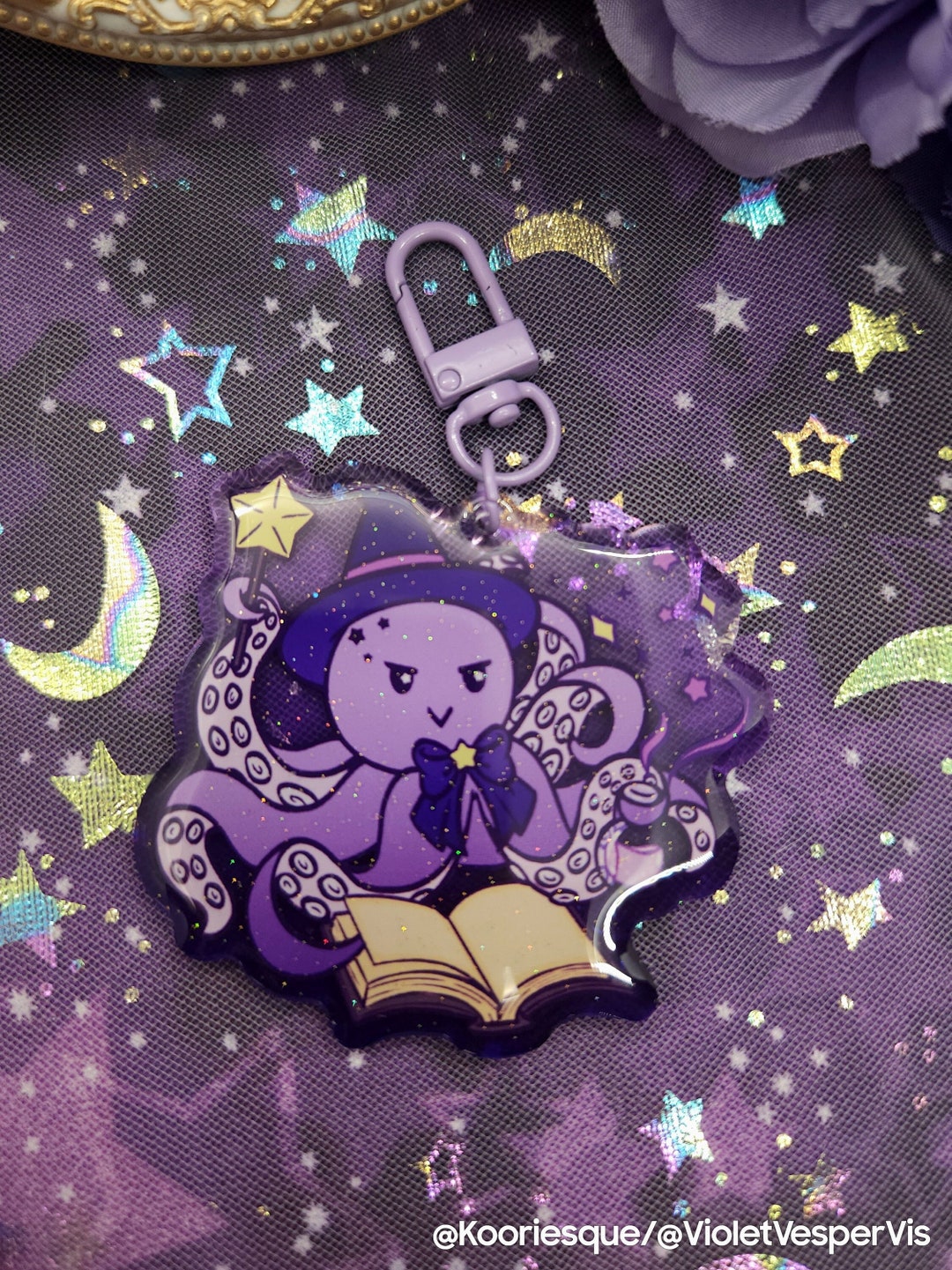 2.5” Vesper Octopus Familiar Keychain - Etsy