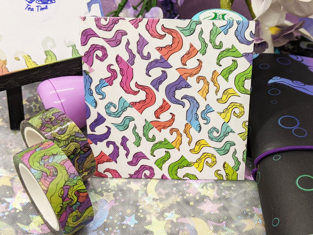 Tentacles Washi Tapes | NEW MATTE Clear, Glossy Clear - Etsy