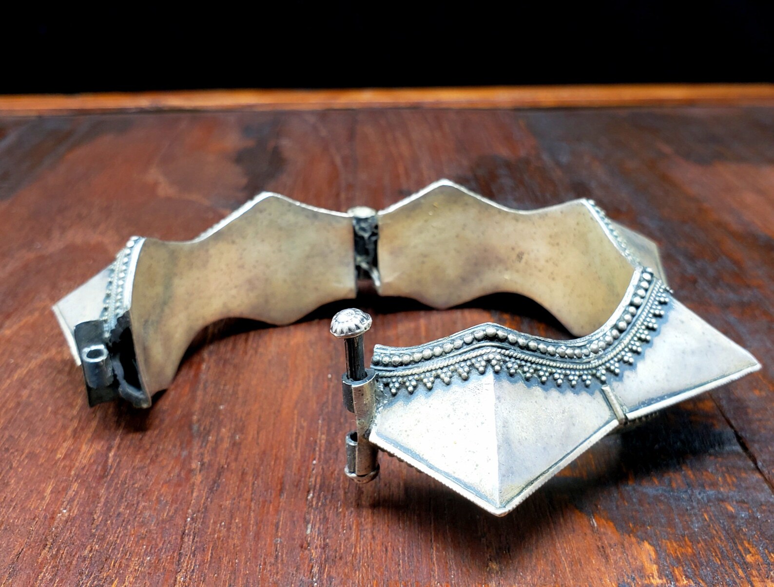 Antique Sterling Silver Rajasthani Indian Ceremonial Cuff - Etsy