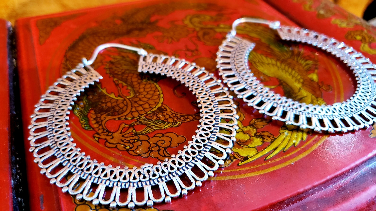 Large Statement Silver Hoop Earrings - Etsy