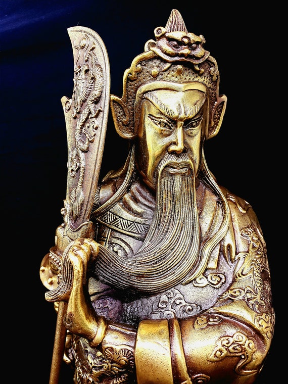 Guan Yu Gong Chinese Warrior Wizard Statue | Etsy