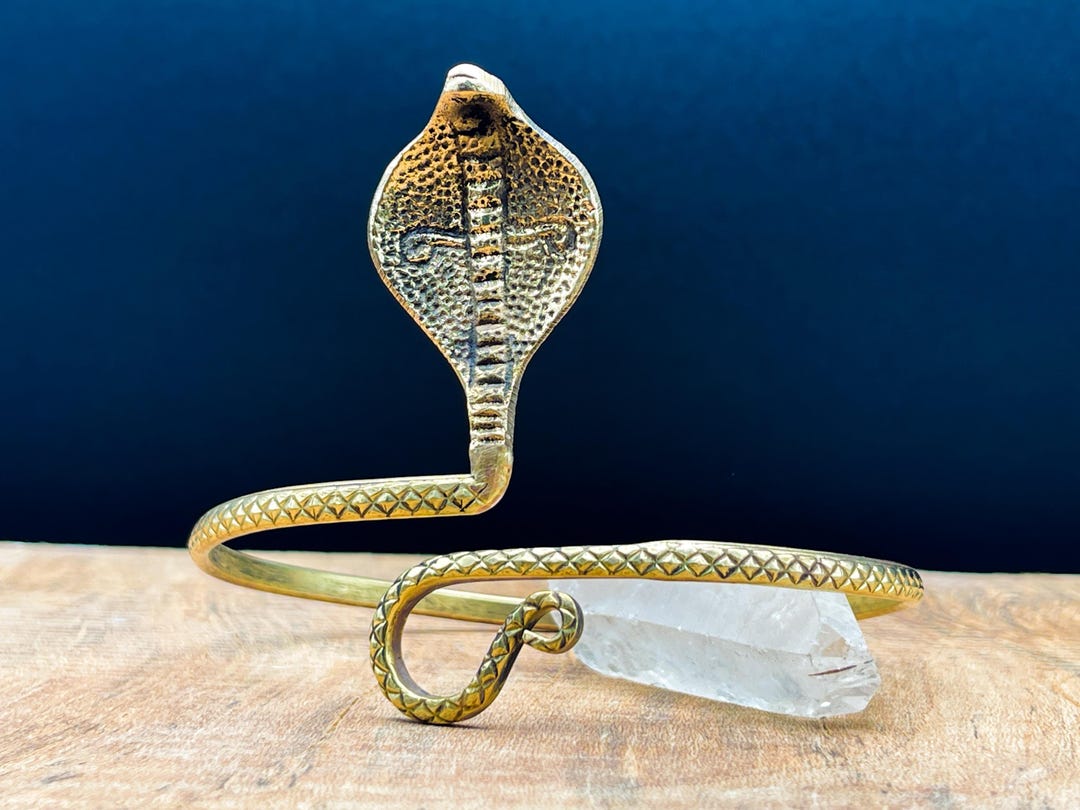 Golden Cobra Wrap Around Arm Cuff - Etsy