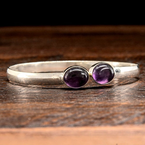 Amethyst Bangle - Etsy