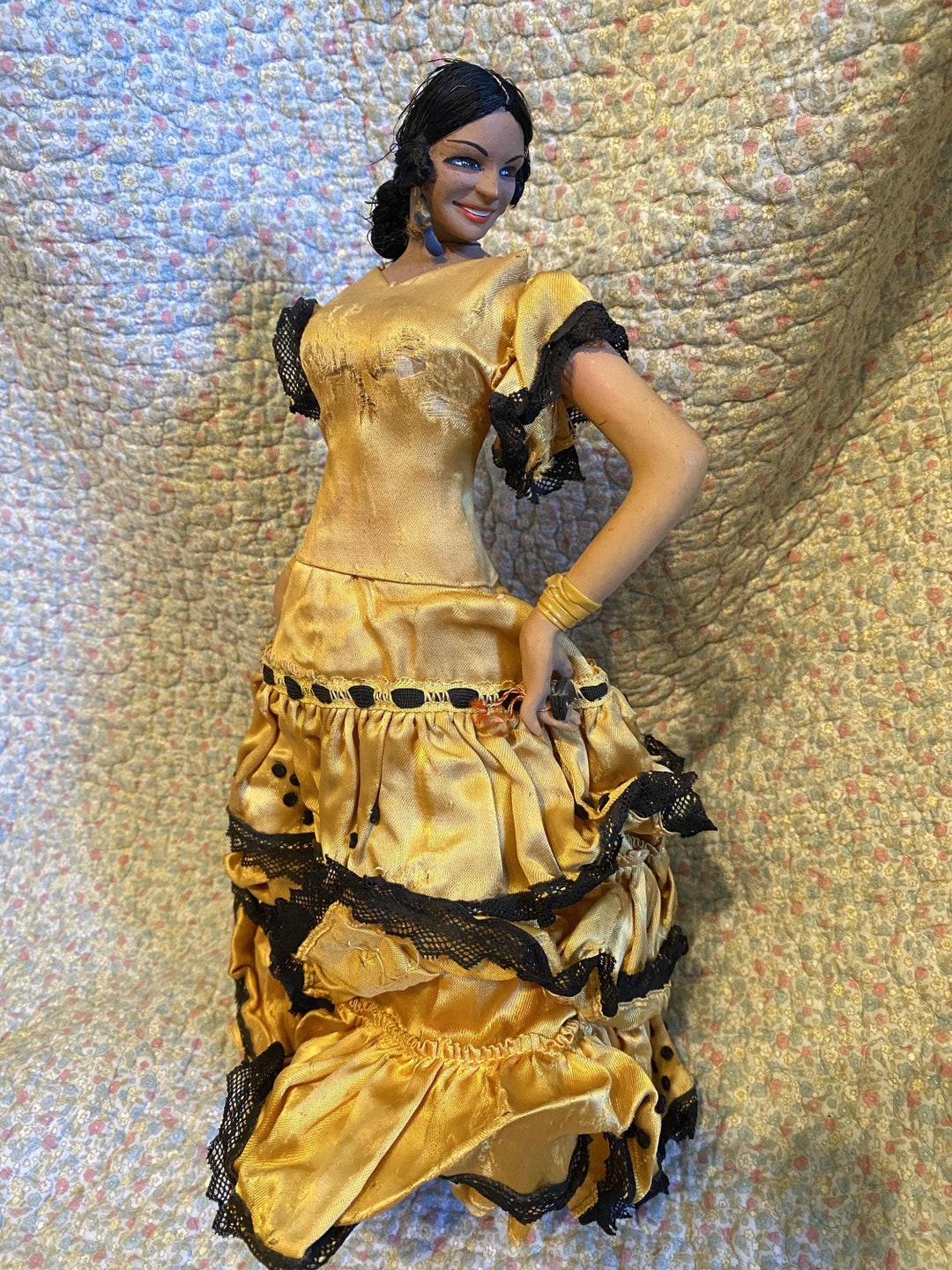 16" Vintage Spanish Dancer Doll - Etsy