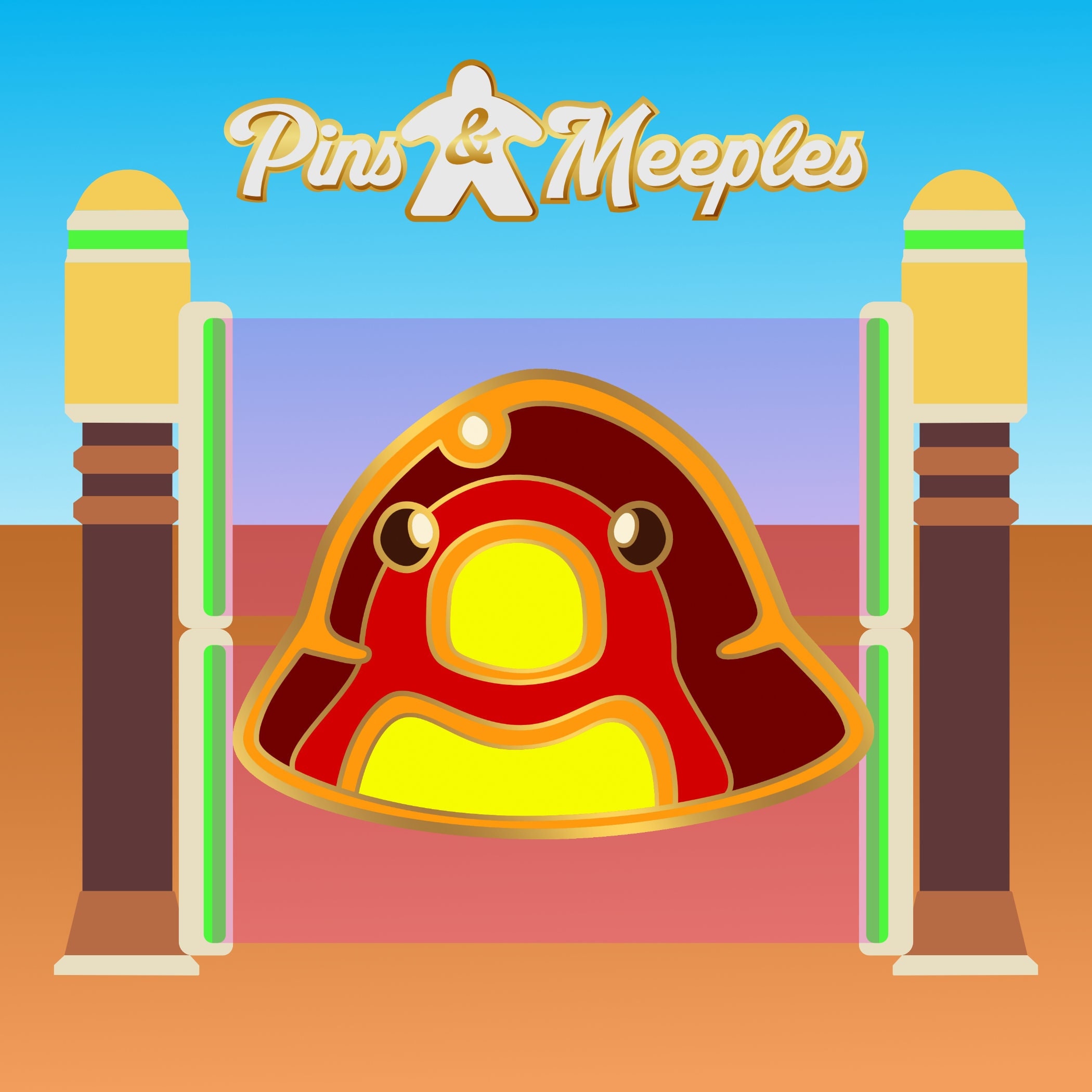 Fire Slime Pin | Slime Rancher Pin | Enamel Pin - Etsy