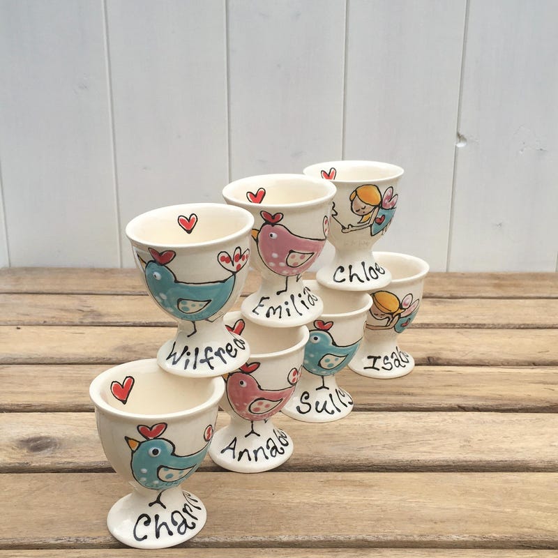 Personalisierte eierbecher keramik - Etsy.de