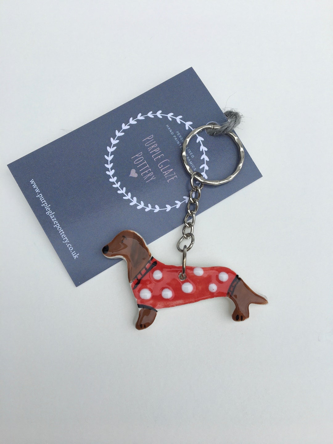 Handmade Ceramic Dog Keyring: Custom Pet Portrait Keychain - Etsy