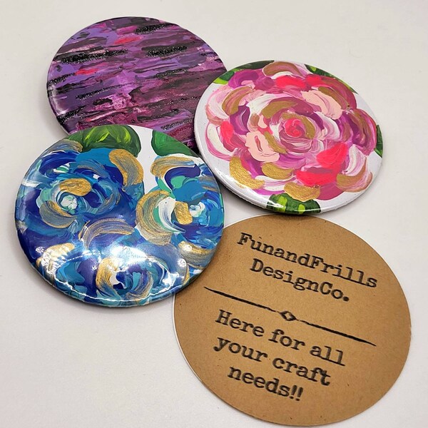 Hand Painted Buttons - Etsy