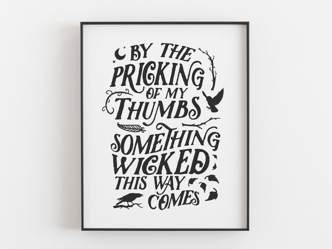 Something Wicked This Way Comes Macbeth Halloween - Etsy