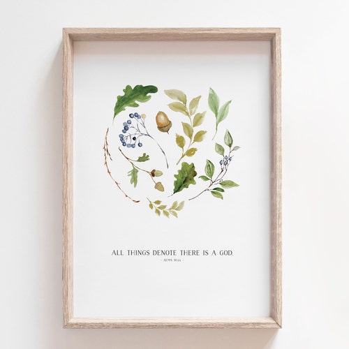 Alma 36:3 Trust in God Printable Wall Art Book of Mormon - Etsy