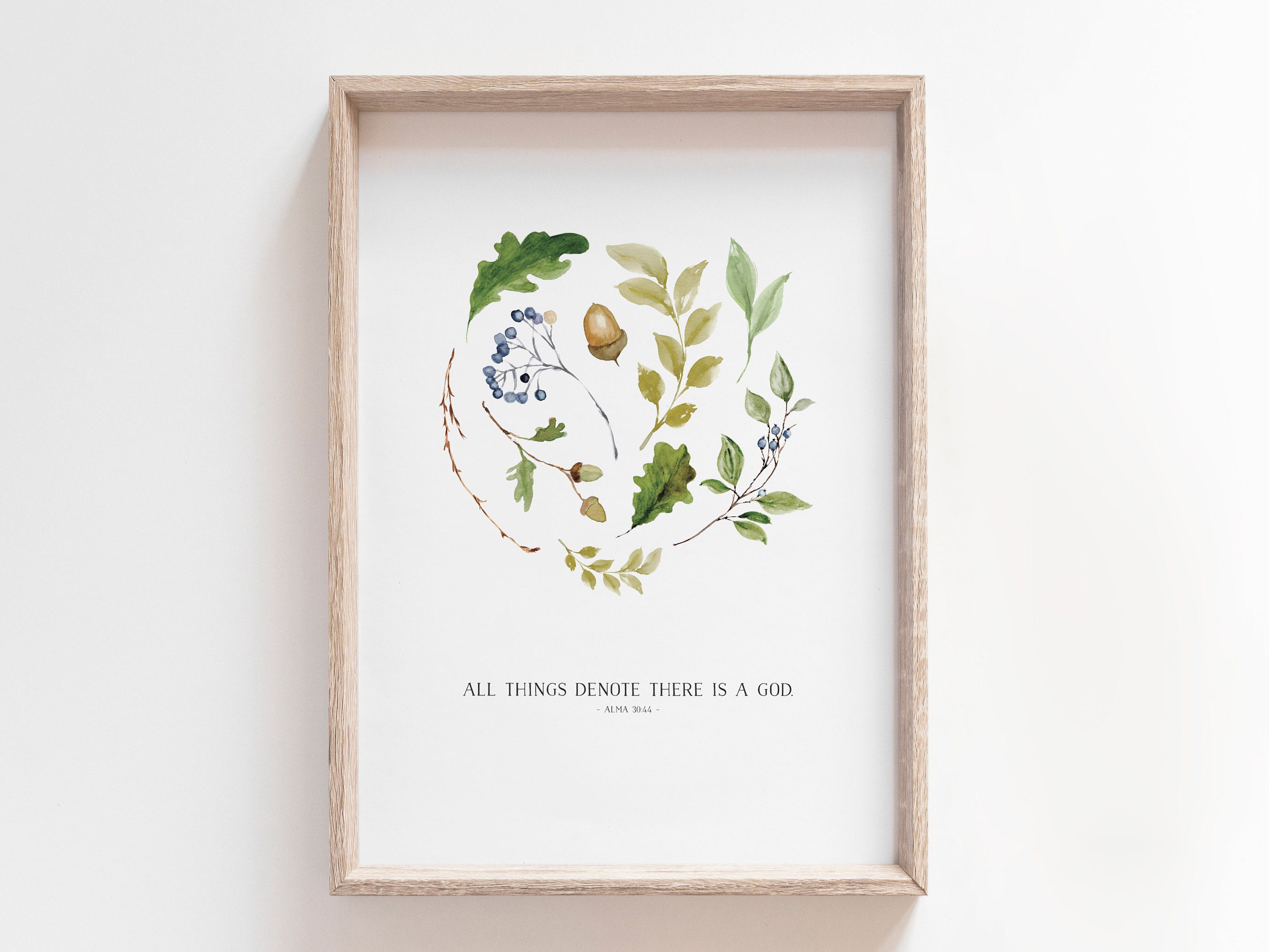 Alma 30:44 LDS Printable Wall Art All Things Denote There - Etsy