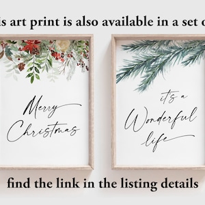It's A Wonderful Life | Christmas Printable | Christmas Print ...