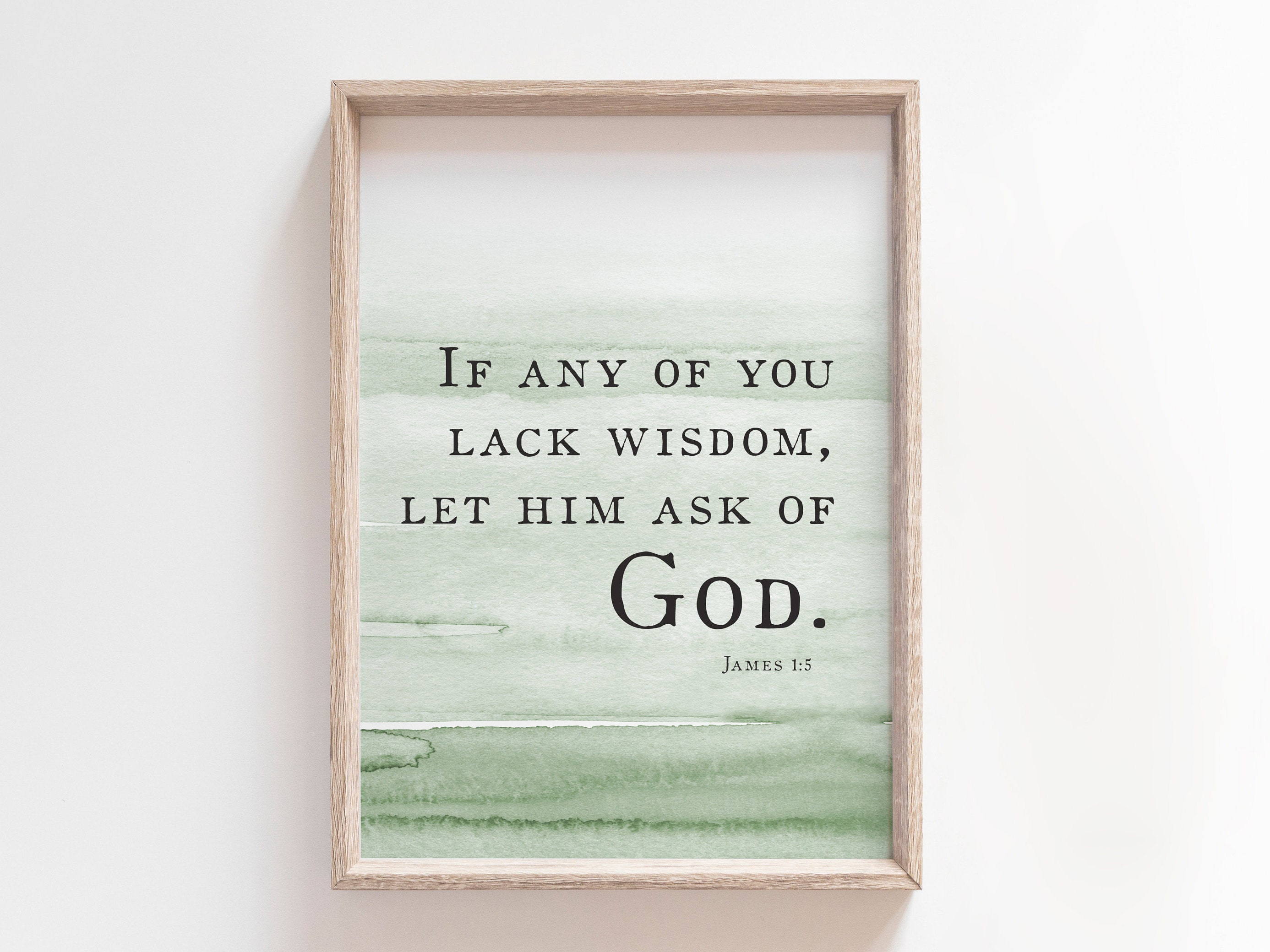 James 1:5 | If Any of You Lack Wisdom | Ask of God | Bible Verse ...