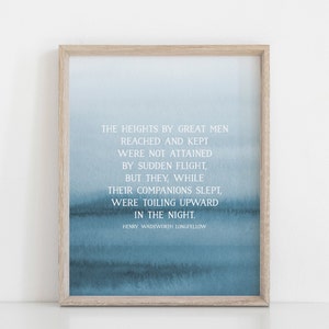 The Heights by Great Men Reached | Henry Wadsworth Longfellow | Poem ...