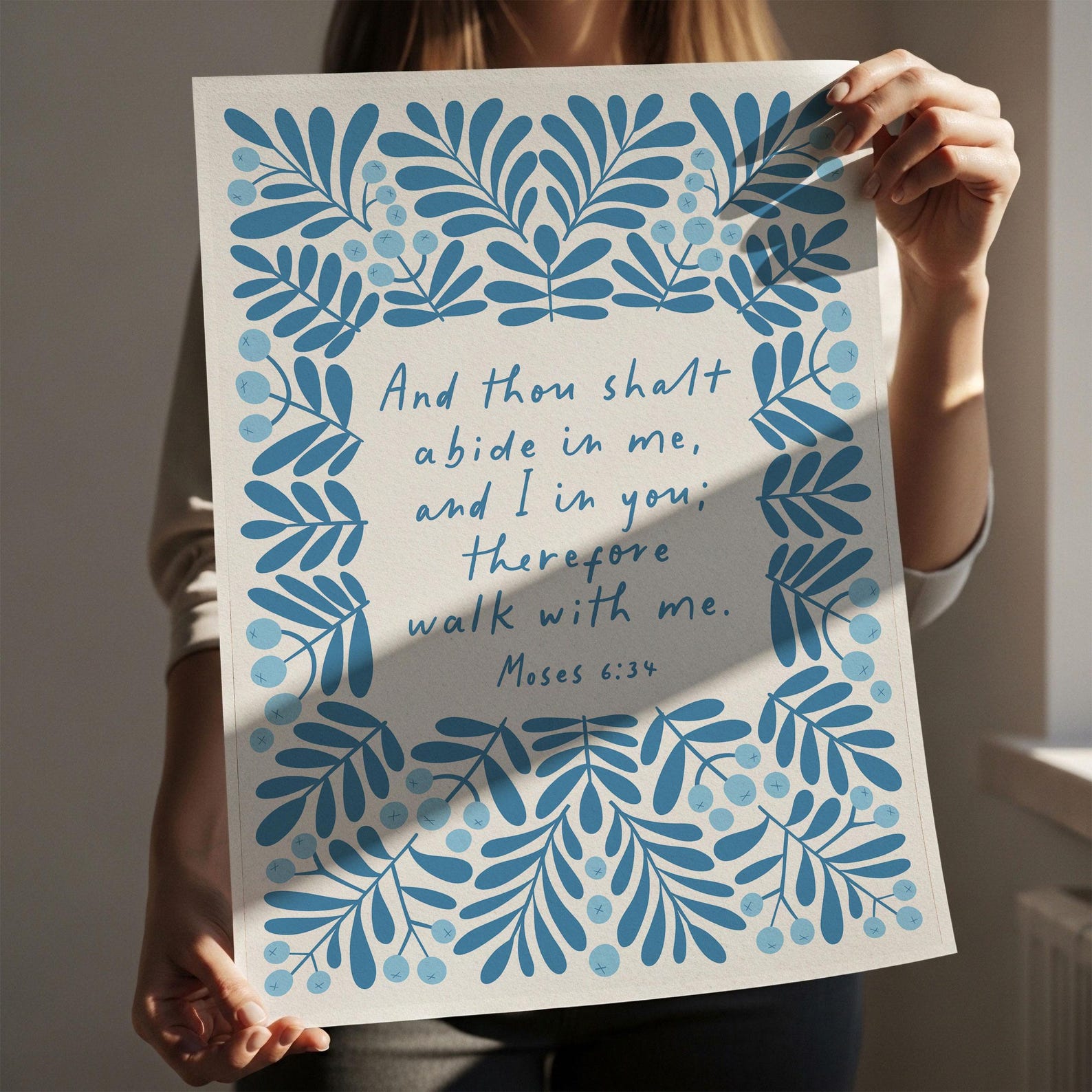 Moses 6:34 | Walk With Me | 2026 LDS Youth Theme Poster | LDS Youth ...
