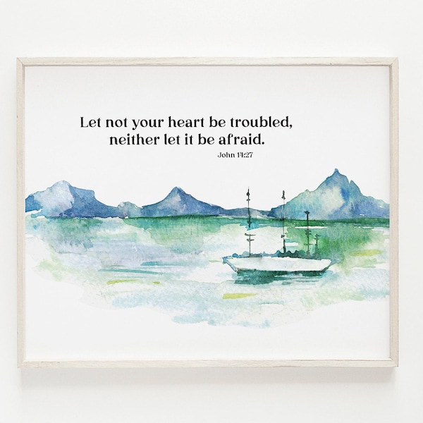 Let Not Your Heart - Etsy