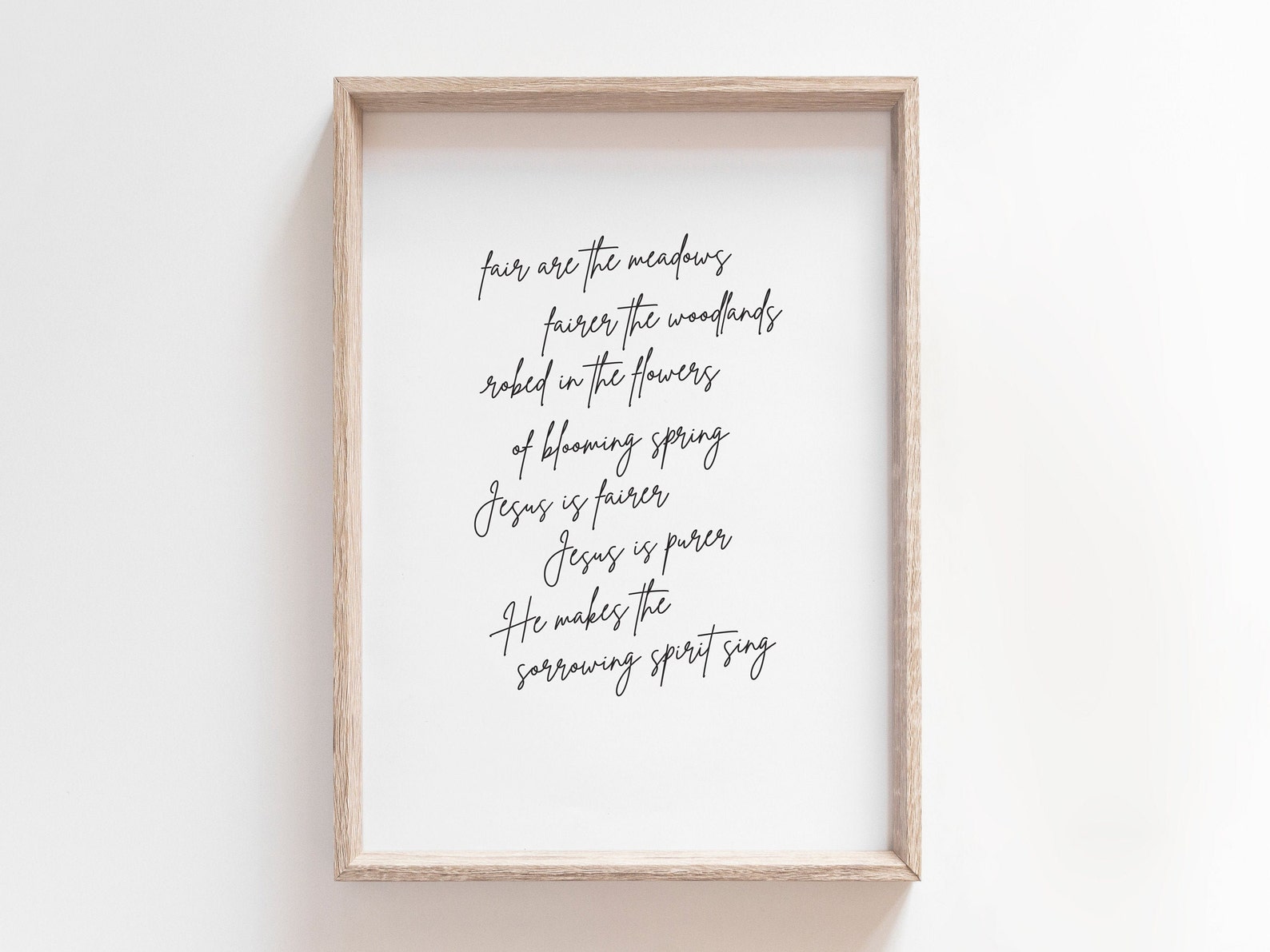 Beautiful Savior Hymn Quote Art Print Crusader's Hymn - Etsy