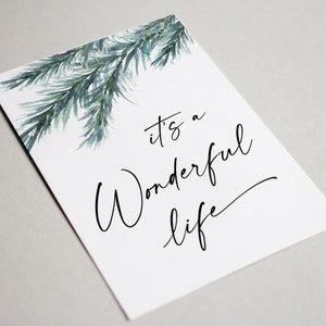 It's A Wonderful Life | Christmas Printable | Christmas Print ...