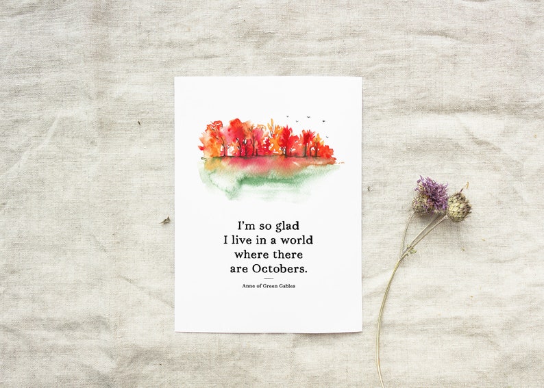 A World Where There Are Octobers | Anne of Green Gables | Fall ...