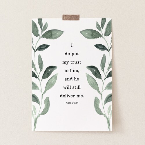 Alma 32:41 Nourish the Word LDS Art Book of Mormon LDS - Etsy